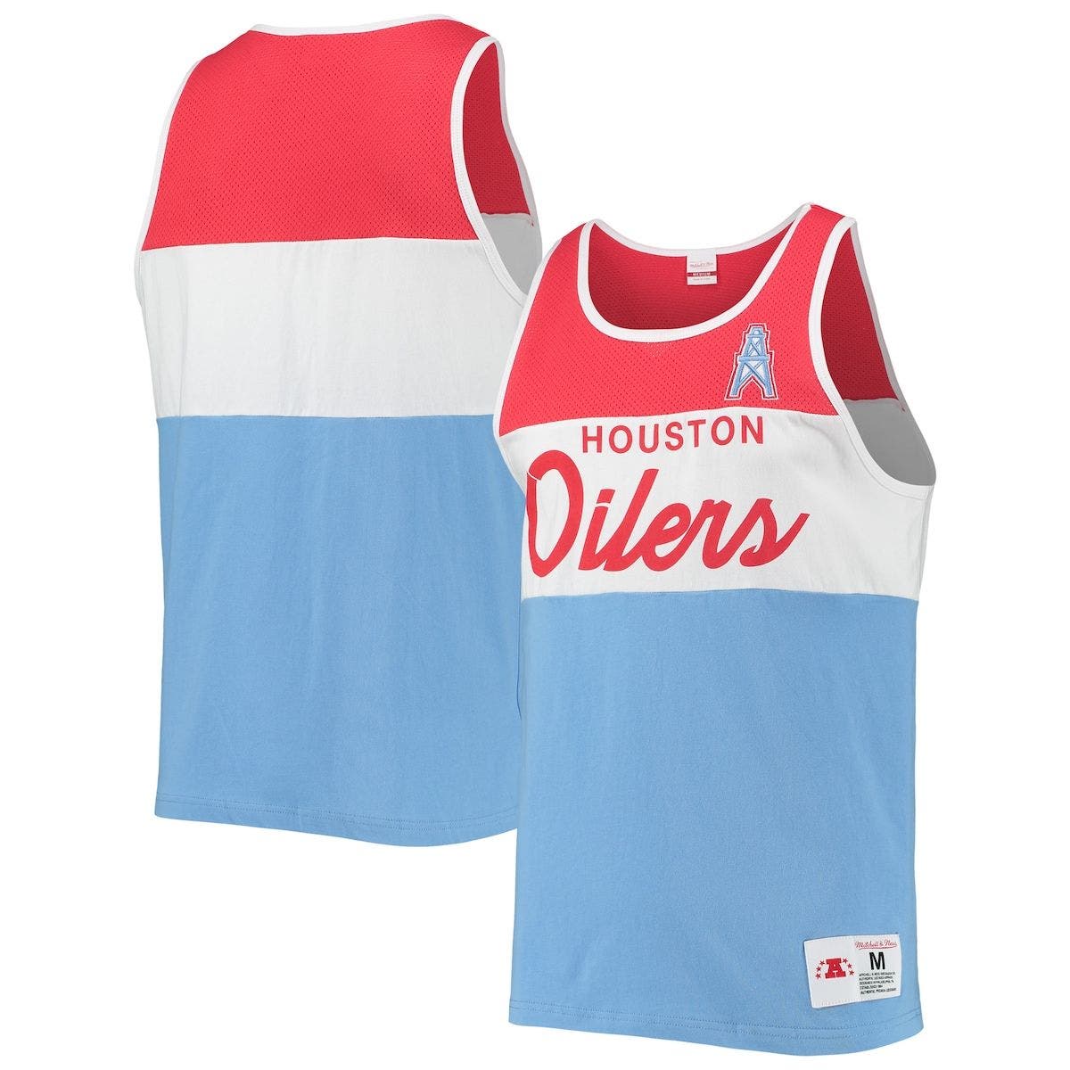 Mitchell & Ness Men's Mitchell & Ness Light Blue Houston Oilers ...