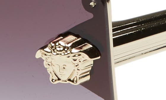 Versace Gradient Shield Sunglasses in Black/Gold Gradient | Smart Closet