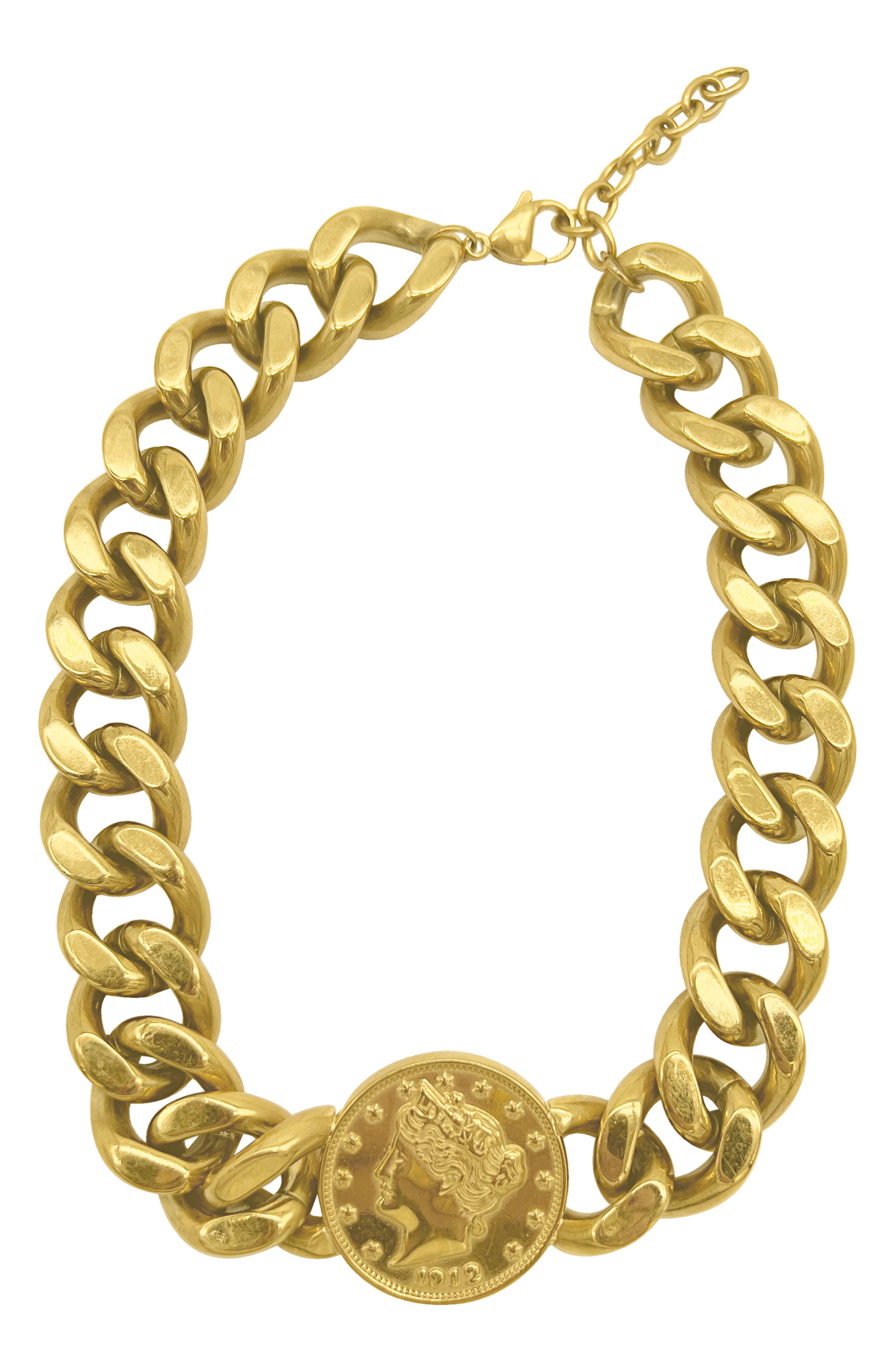 st. Moran Corte Oversize Curb Chain Collar Necklace | Nordstrom