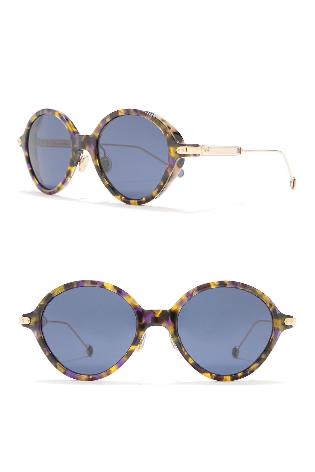 Christian Dior 52mm Umbrage Round Sunglasses Nordstrom Rack