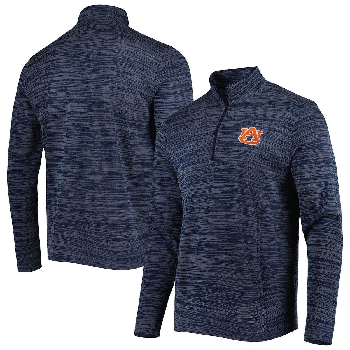 Under Armour Men's Under Armour Navy Auburn Tigers Tempo Fleece Quarter ...