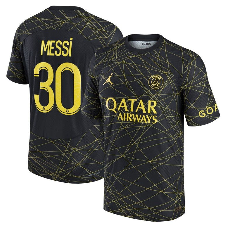 Nike Jordan Brand Lionel Messi Black Paris Saint-germain 2022/23 Fourth ...