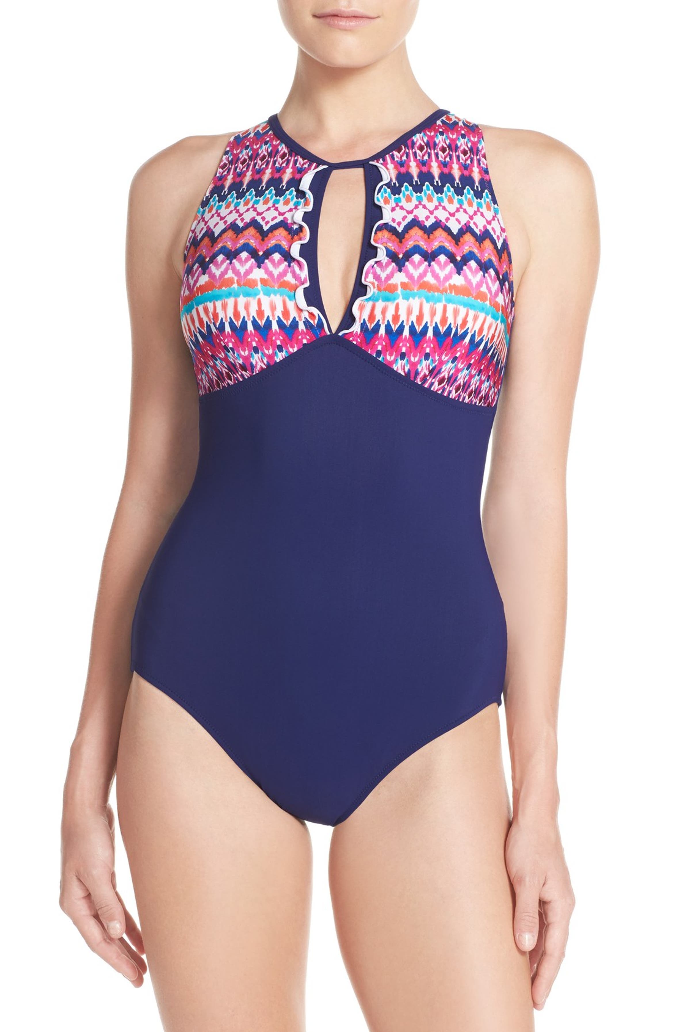 Profile By Gottex High Neck One Piece Swimsuit Nordstrom