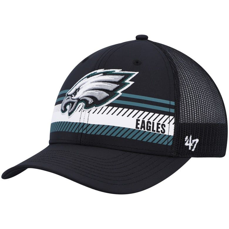 47 ' Black Philadelphia Eagles Cumberland Trucker Snapback Hat | ModeSens