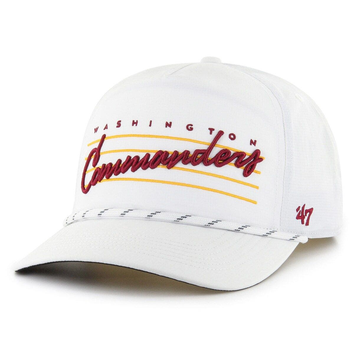 '47 Men's '47 White Washington Commanders Downburst Hitch Snapback Hat ...