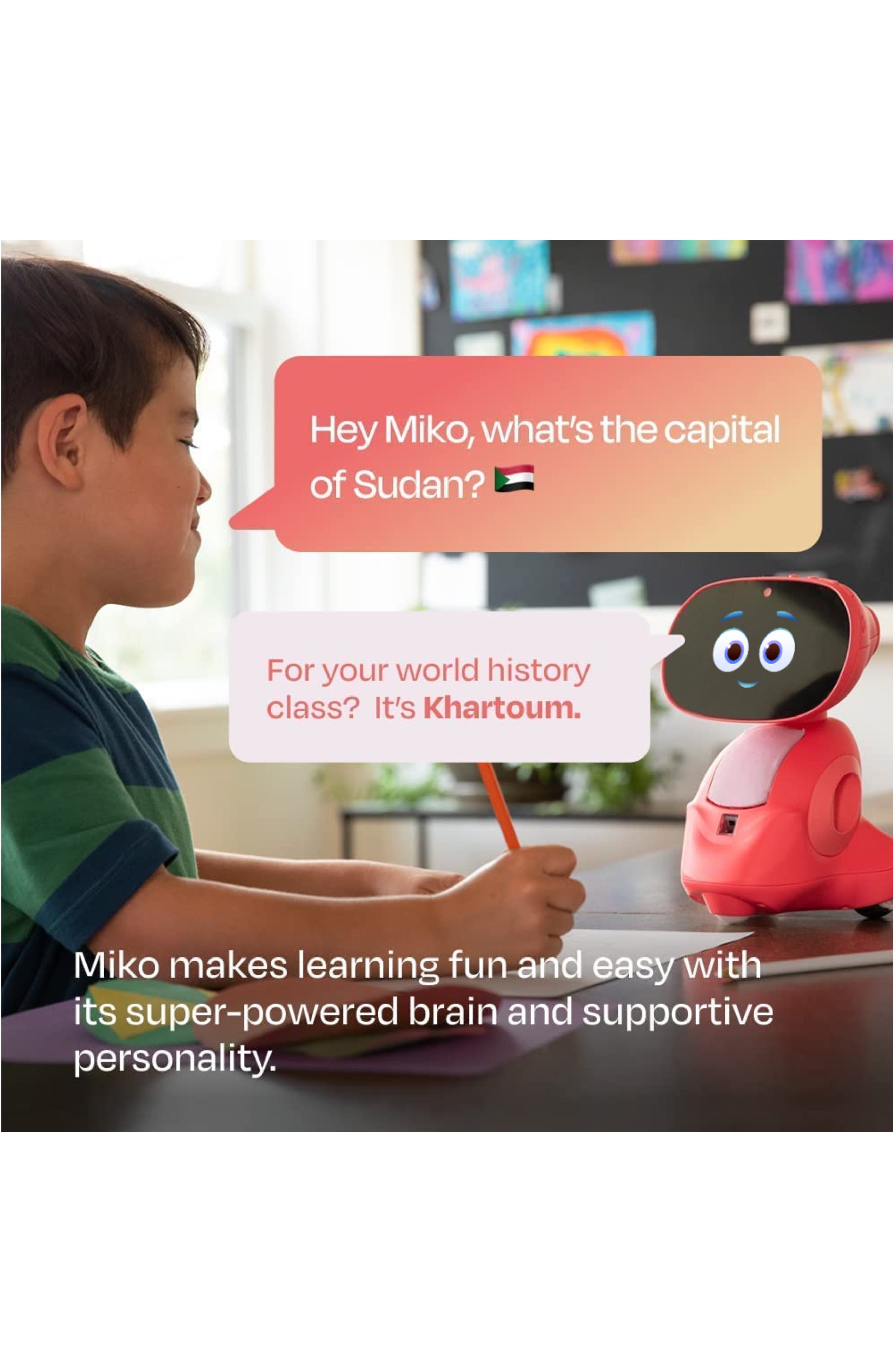 MIKO AI-Powered Miko 3 Smart Robot for Kids STEM Learning & Educational ...