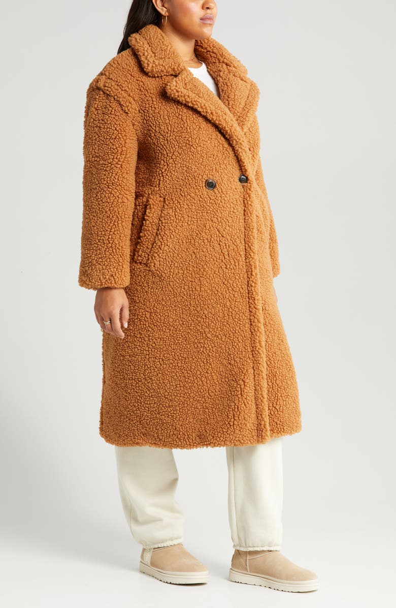 UGG® Gertrude Double Breasted Teddy Coat | Nordstrom