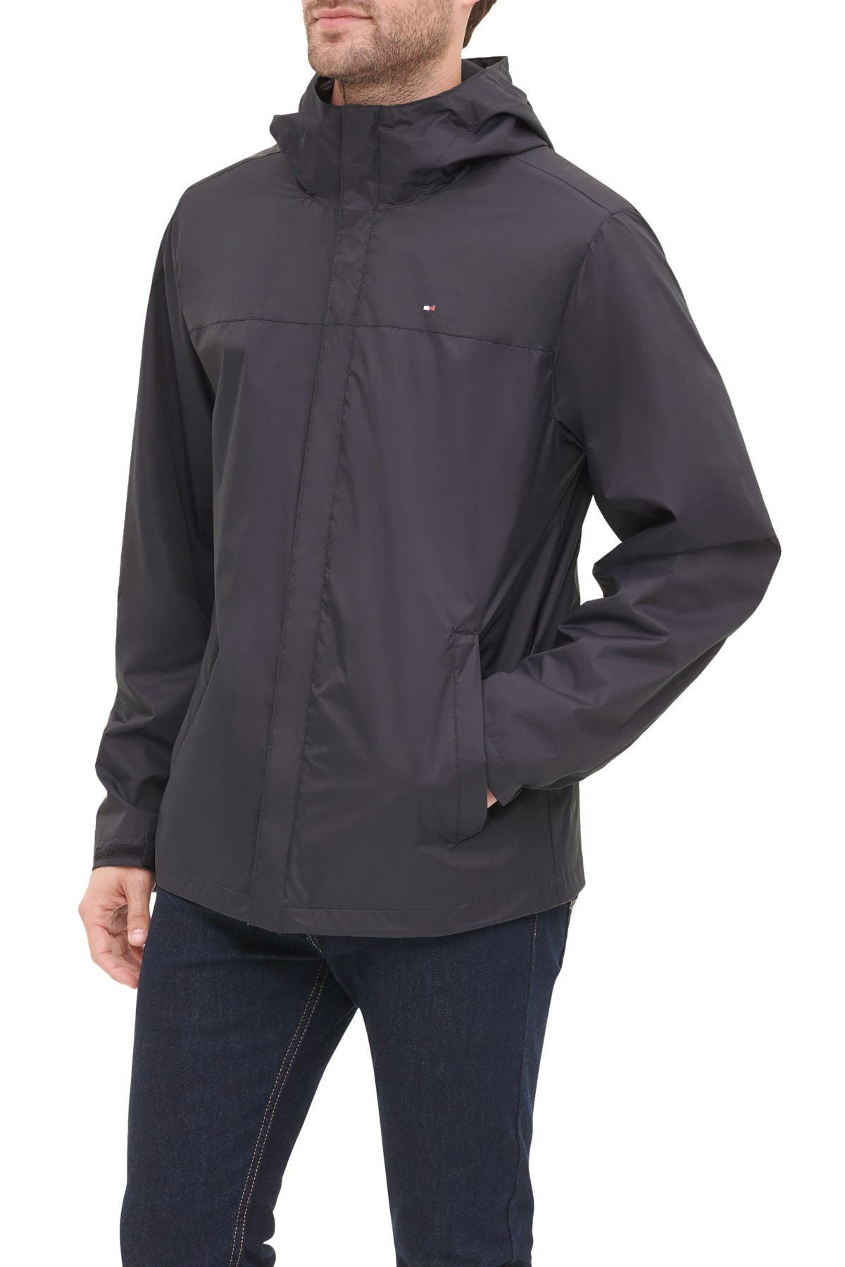 Tommy Hilfiger Hooded Rain Slicker Jacket | Nordstromrack
