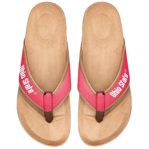 Men's FOCO Ohio State Buckeyes Cork Flip Flops