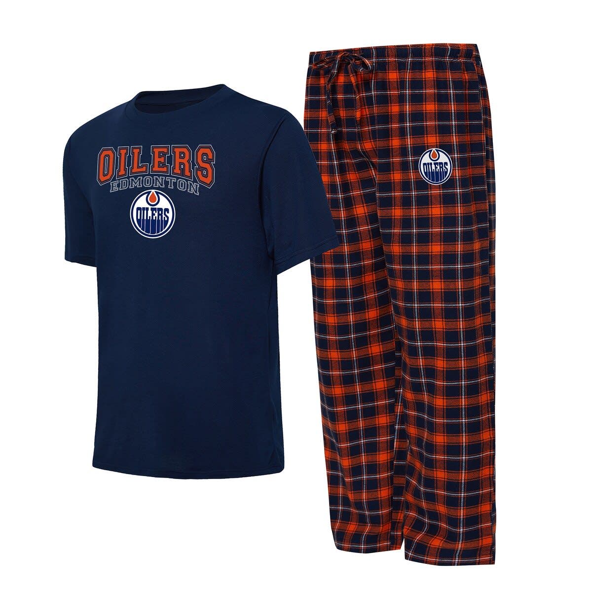 CONCEPTS SPORT Men's Concepts Sport Navy/Orange Edmonton Oilers Arctic ...