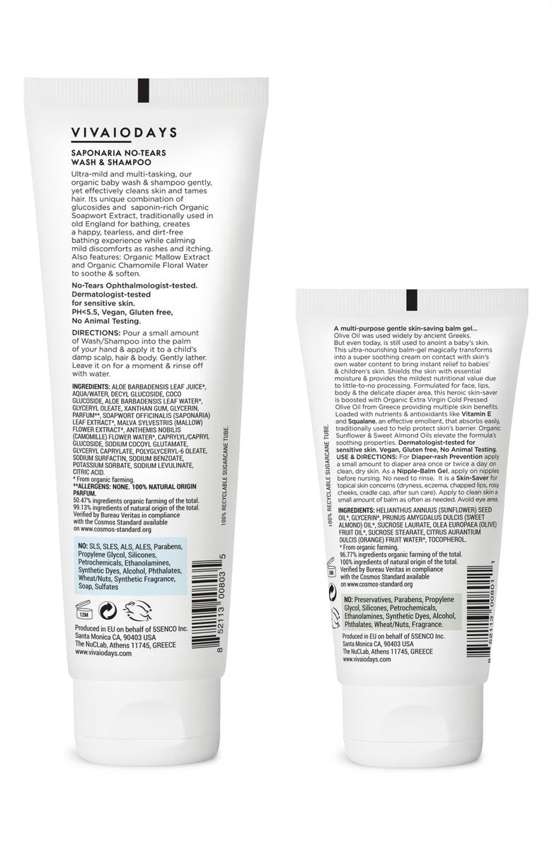 VIVAIODAYS Organic Baby Skin Care Starter Set | Nordstrom