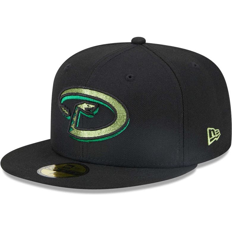 New Era Black Arizona Diamondbacks Metallic Pop 59fifty Fitted Hat ...