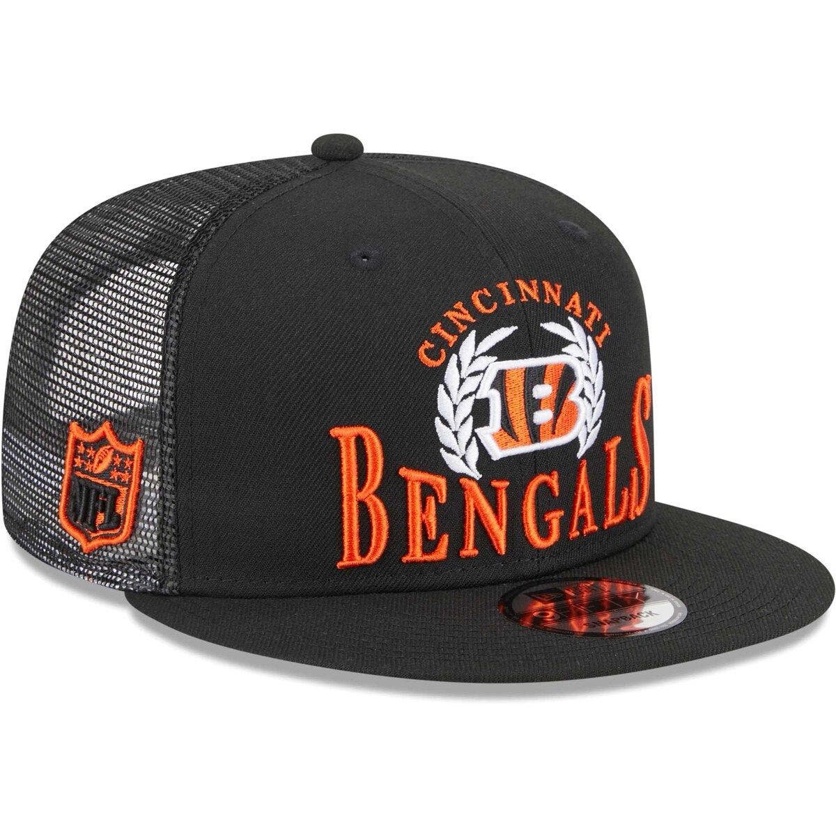 New Era Men's New Era Black Cincinnati Bengals Collegiate Trucker ...