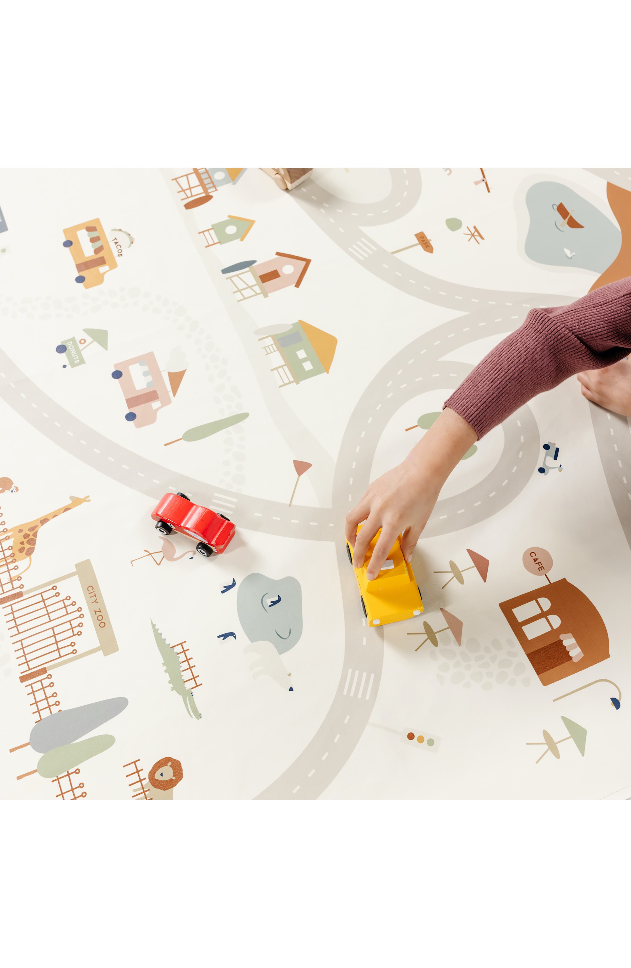 GATHRE Uptown Print Leather Play Mat | Nordstrom