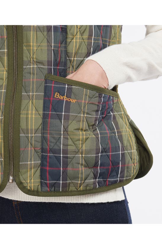 Barbour Betty Tartan Plaid Vest In Classic Tartan | ModeSens