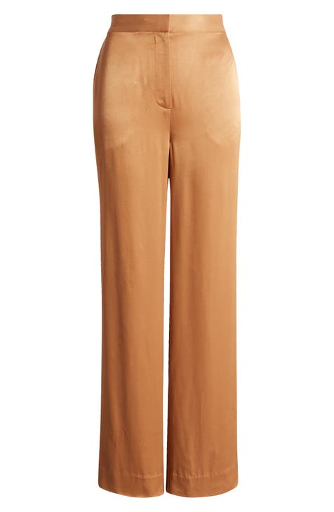 Women's Brown Straight-Leg Pants | Nordstrom