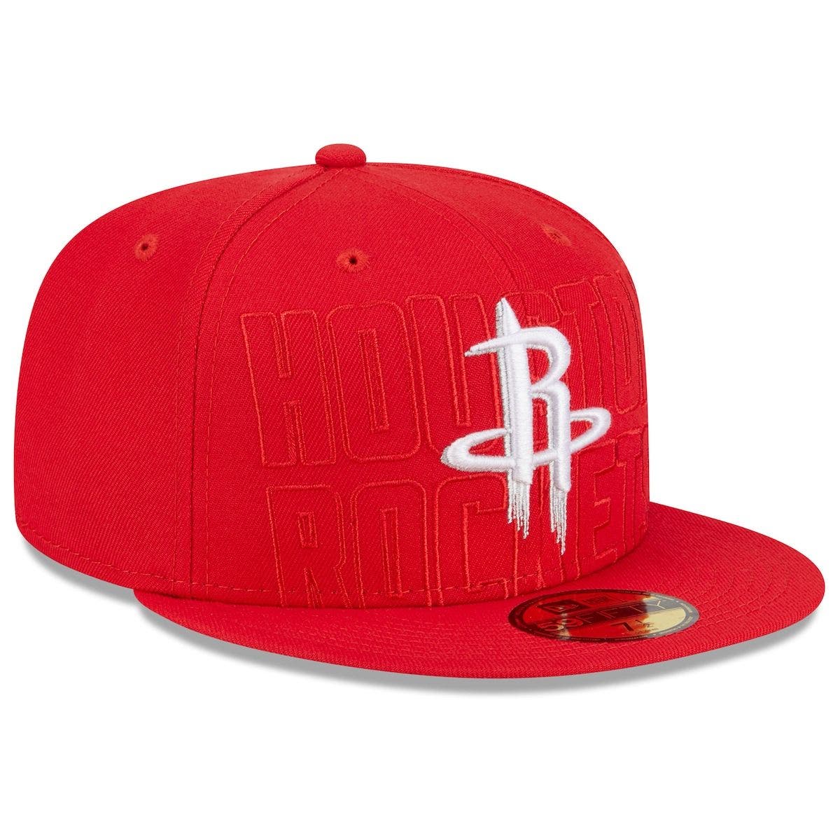 New Era Men's New Era Red Houston Rockets 2023 NBA Draft 59FIFTY Fitted ...