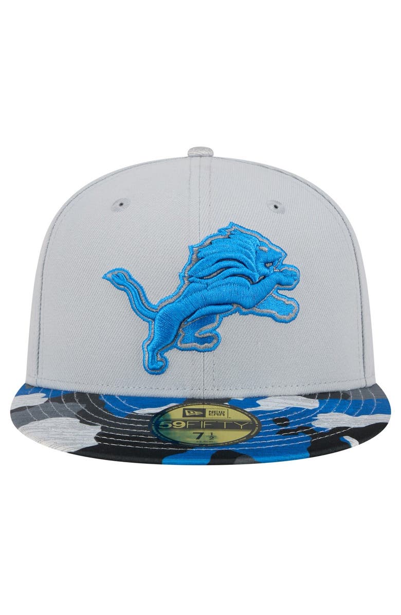 New Era Men's New Era Gray Detroit Lions Active Camo 59FIFTY Fitted Hat | Nordstrom