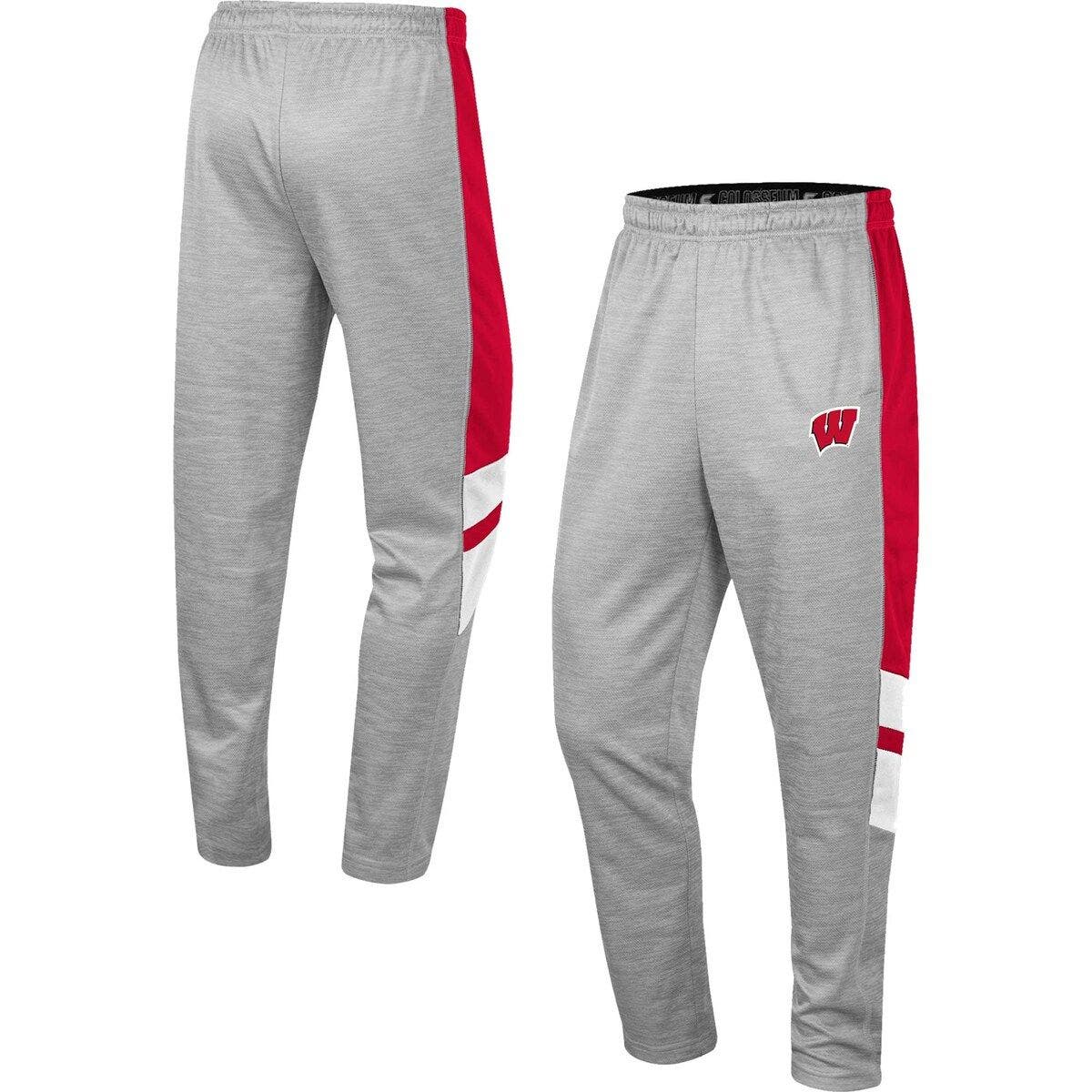 COLOSSEUM Men's Colosseum Heathered Gray/Red Wisconsin Badgers Bushwood ...