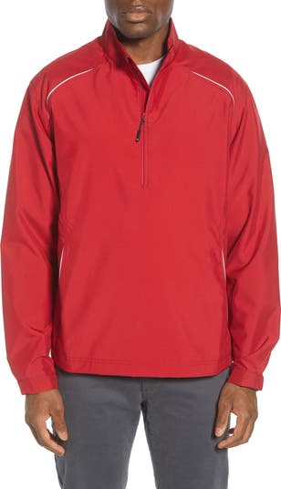 Cutter & Buck Weathertec Beacon Water Resistant Half Zip Jacket ...