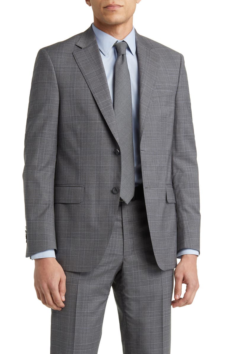 Peter Millar Tailored Fit Plaid Wool Suit | Nordstrom