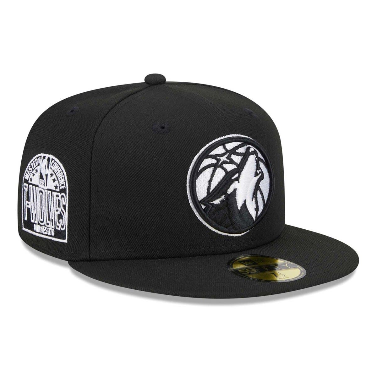 New Era Men's New Era Black Minnesota Timberwolves Evergreen 59FIFTY ...