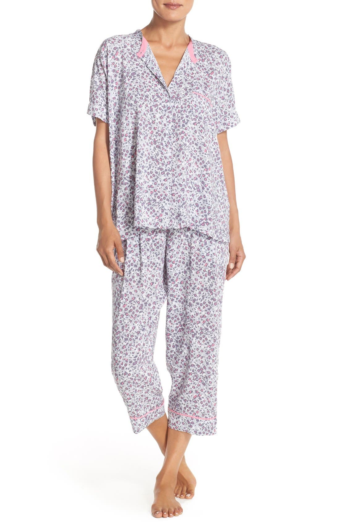 DKNY Print Woven Capri Pajamas | Nordstrom