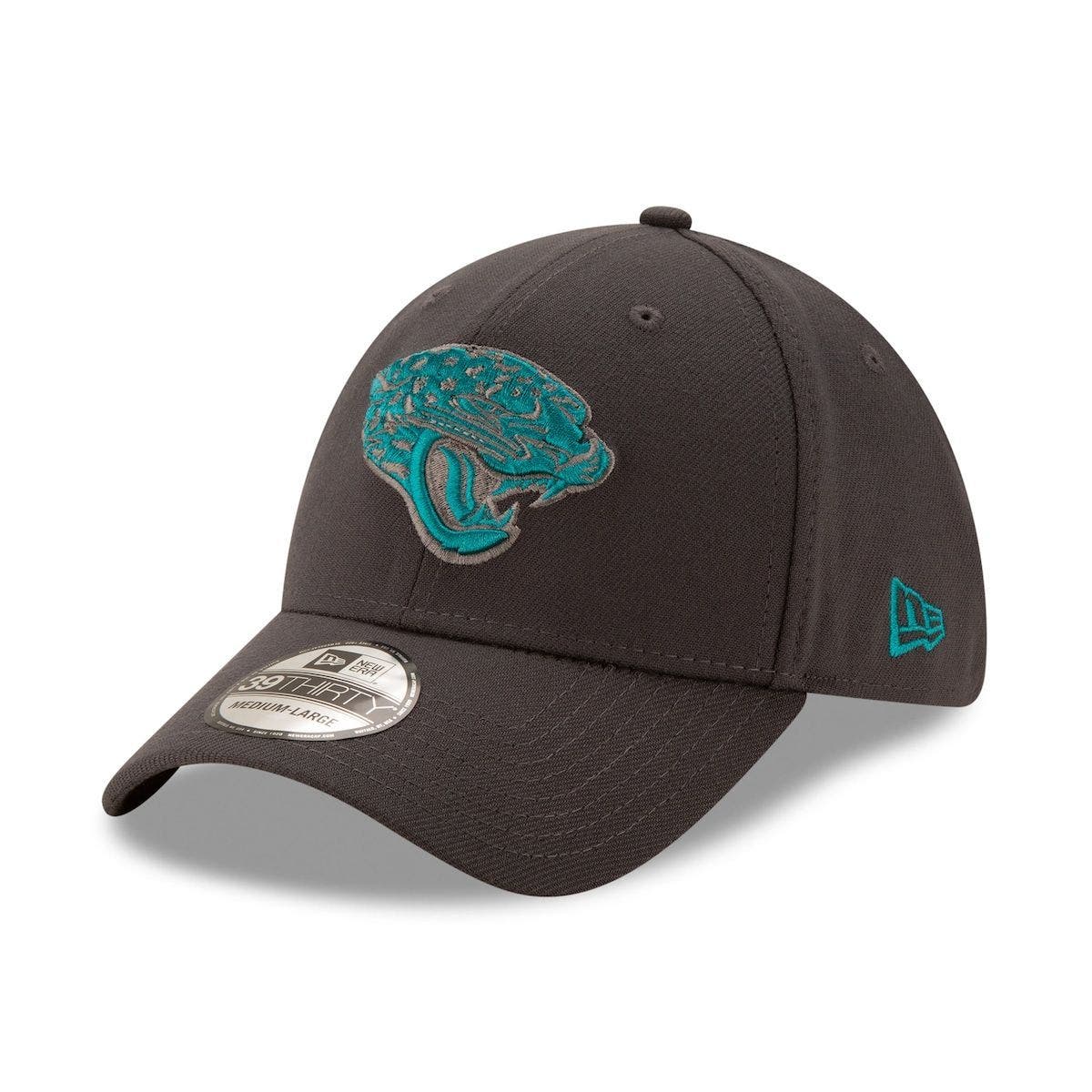 New Era Men's New Era Graphite Jacksonville Jaguars Storm 39THIRTY Flex ...