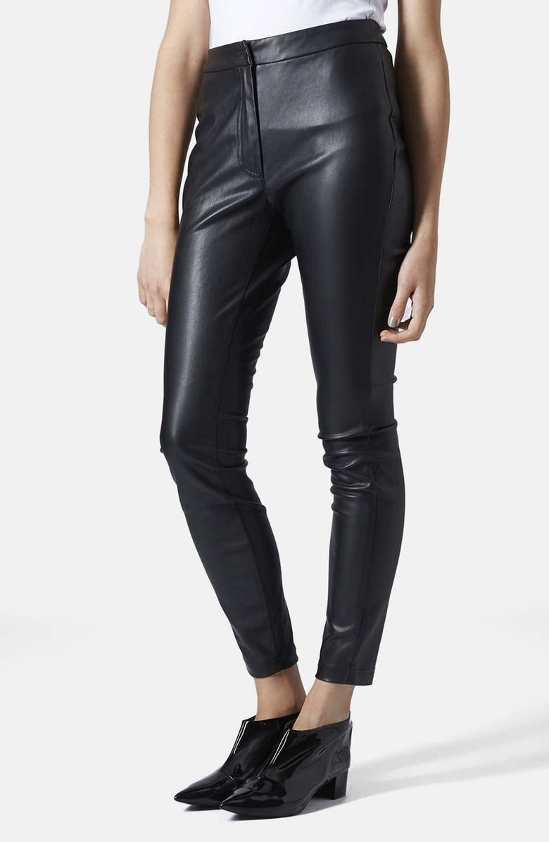 Topshop Faux Leather Skinny Trousers Nordstrom