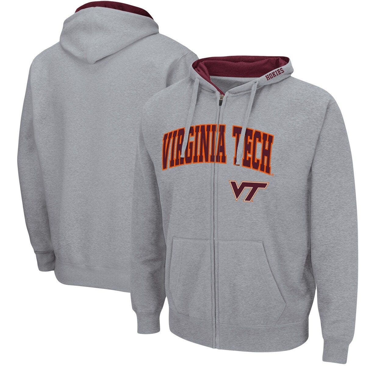 COLOSSEUM Men's Colosseum Heathered Gray Virginia Tech Hokies Arch ...