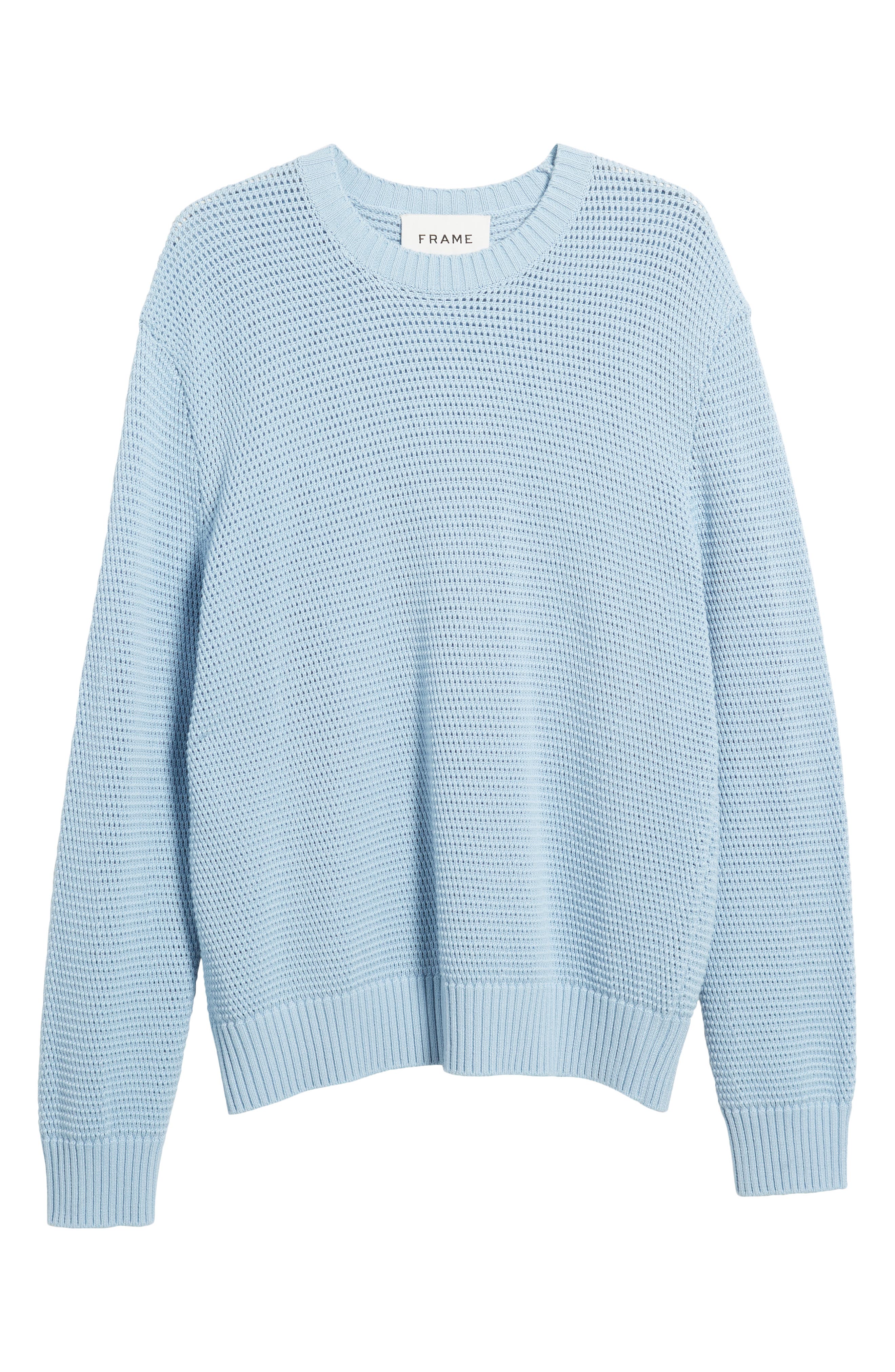 FRAME Textured Wool Blend Crewneck Sweater | Nordstrom