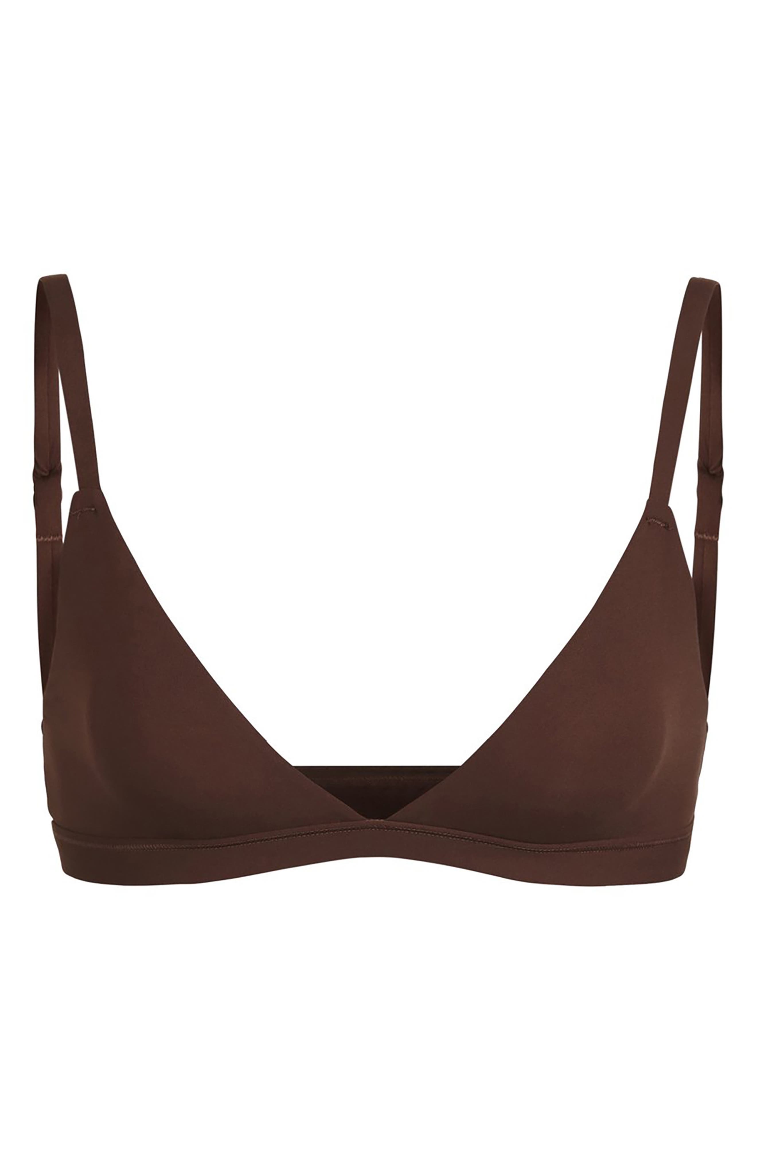 SKIMS Fits Everybody Triangle Bralette in Khaki | Smart Closet