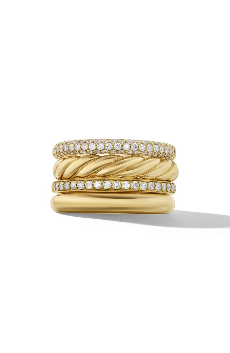 David Yurman Mercer™ Multirow Ring with Pavé Diamonds | Nordstrom
