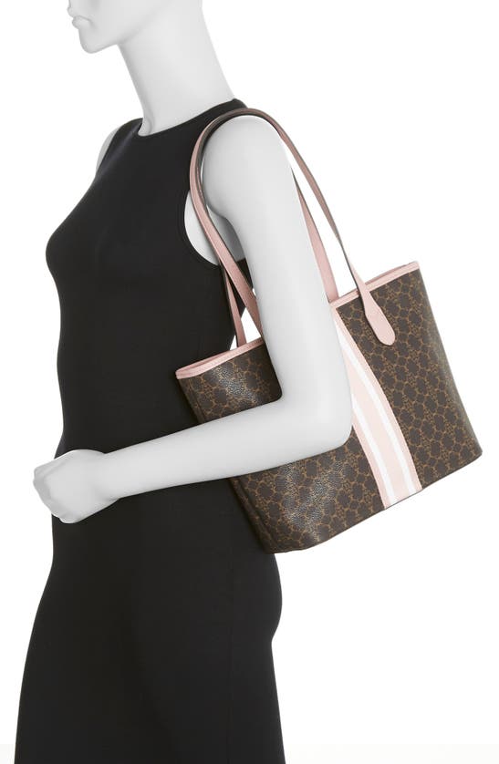 Nanette Lepore Brielle Logo Bag In Chocolate Logo/ Pink | ModeSens