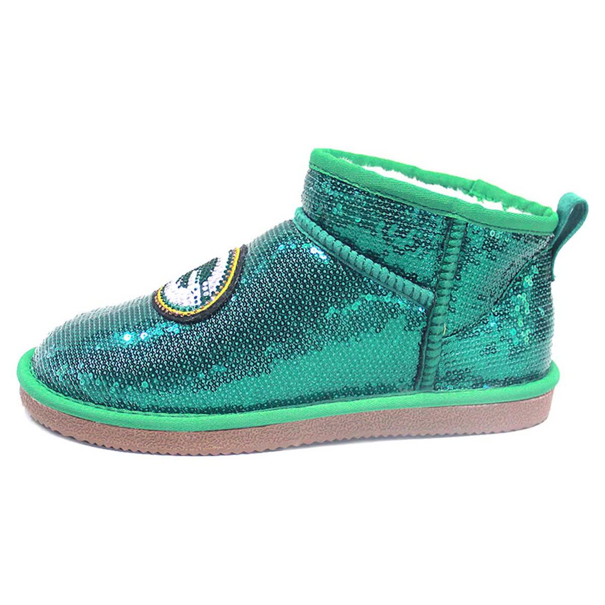 CUCE Women's Cuce Green Green Bay Packers Sequin Ankle Boots | Nordstrom