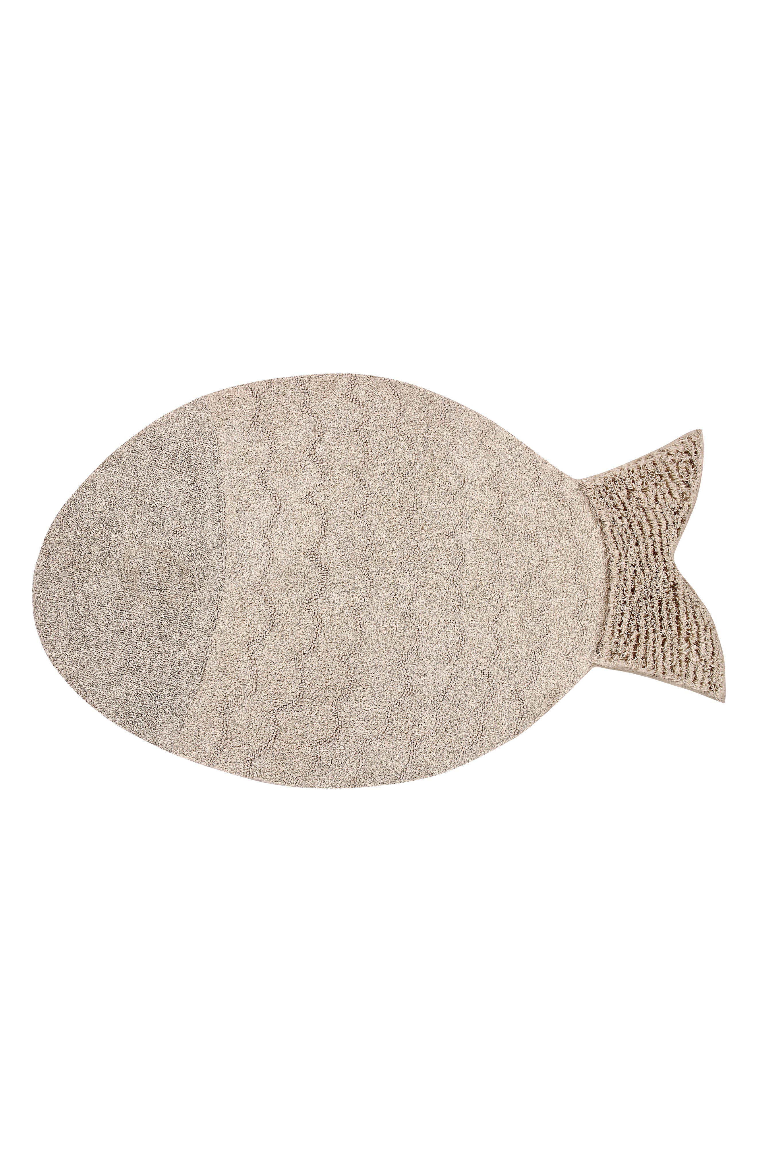 Lorena Canals Big Fish Washable Recycled Cotton Blend Rug | Nordstrom