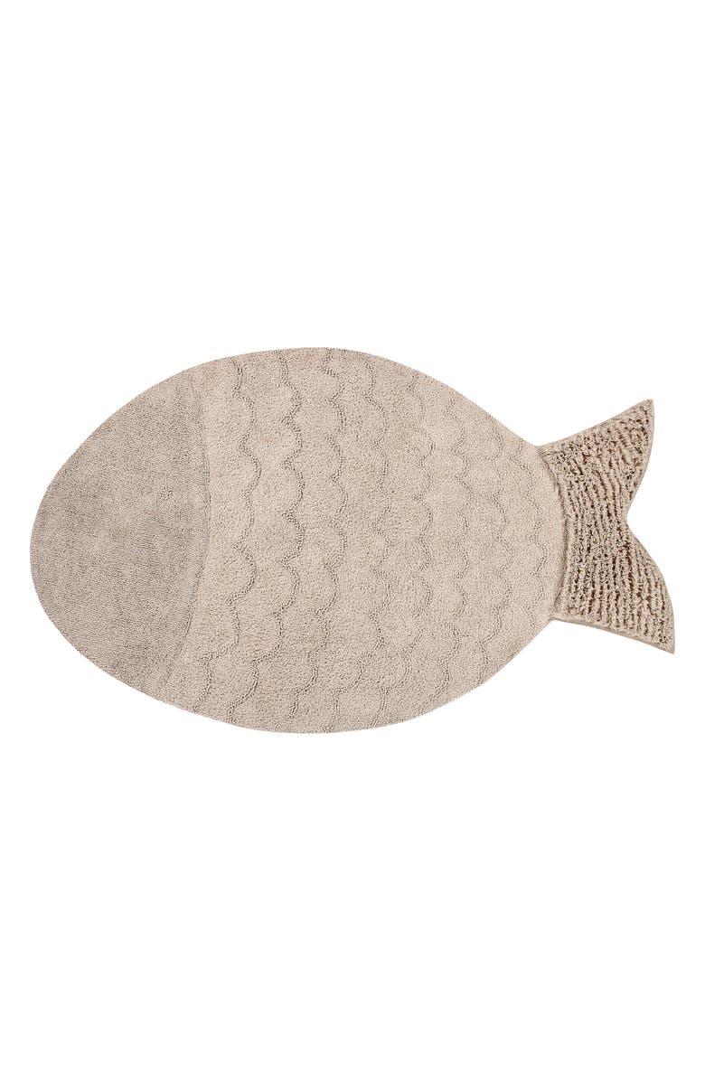 Lorena Canals Big Fish Washable Recycled Cotton Blend Rug | Nordstrom