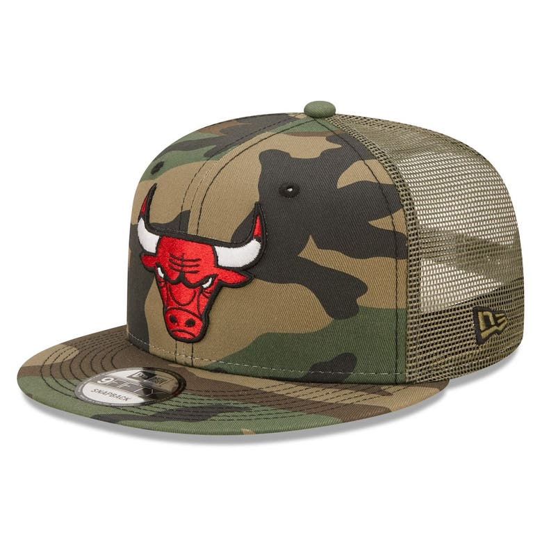 New Era Camo Chicago Bulls 9fifty Trucker Snapback Hat | ModeSens