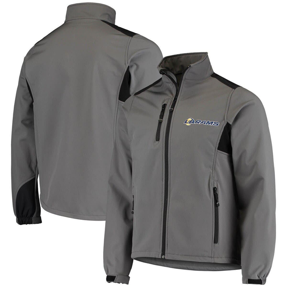 DUNBROOKE Men's Dunbrooke Charcoal Los Angeles Rams Circle Softshell ...