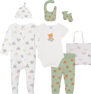 PL BABY BY PETIT LEM Bear & Alphabet 7-Piece Assorted Set | Nordstromrack