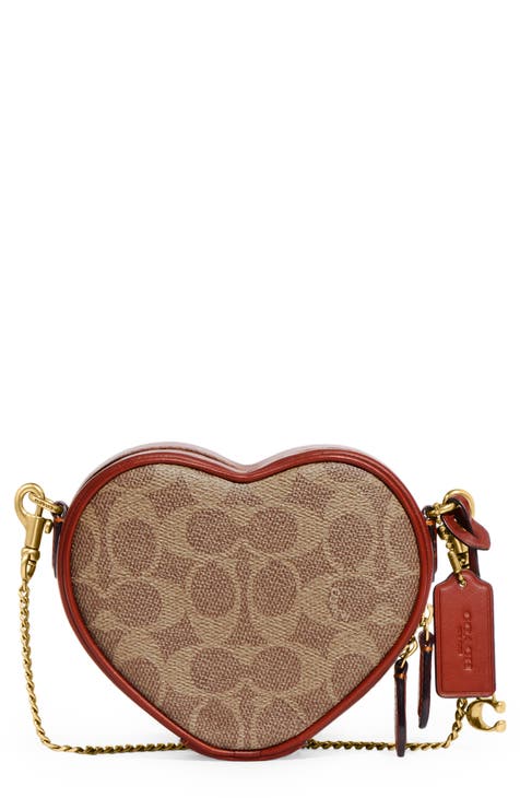 Clare V. Chevron clutch metallic thread in heart pattern - munimoro.gob.pe