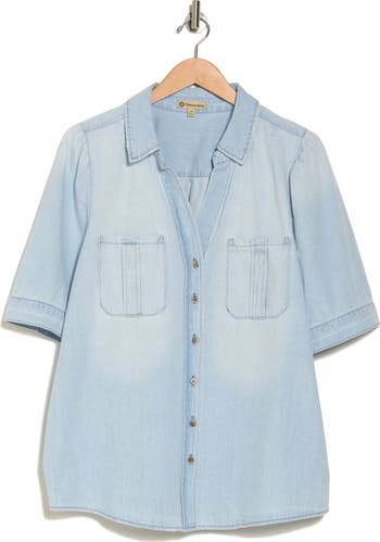 Democracy Denim Short Sleeve Button-Up Shirt | Nordstromrack