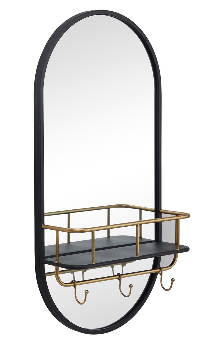 Wall Mirror With Hooks