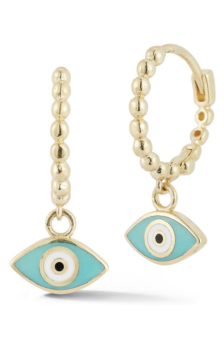 Ember Fine Jewelry 14K Yellow Gold Evil Eye Drop Earrings | Nordstromrack