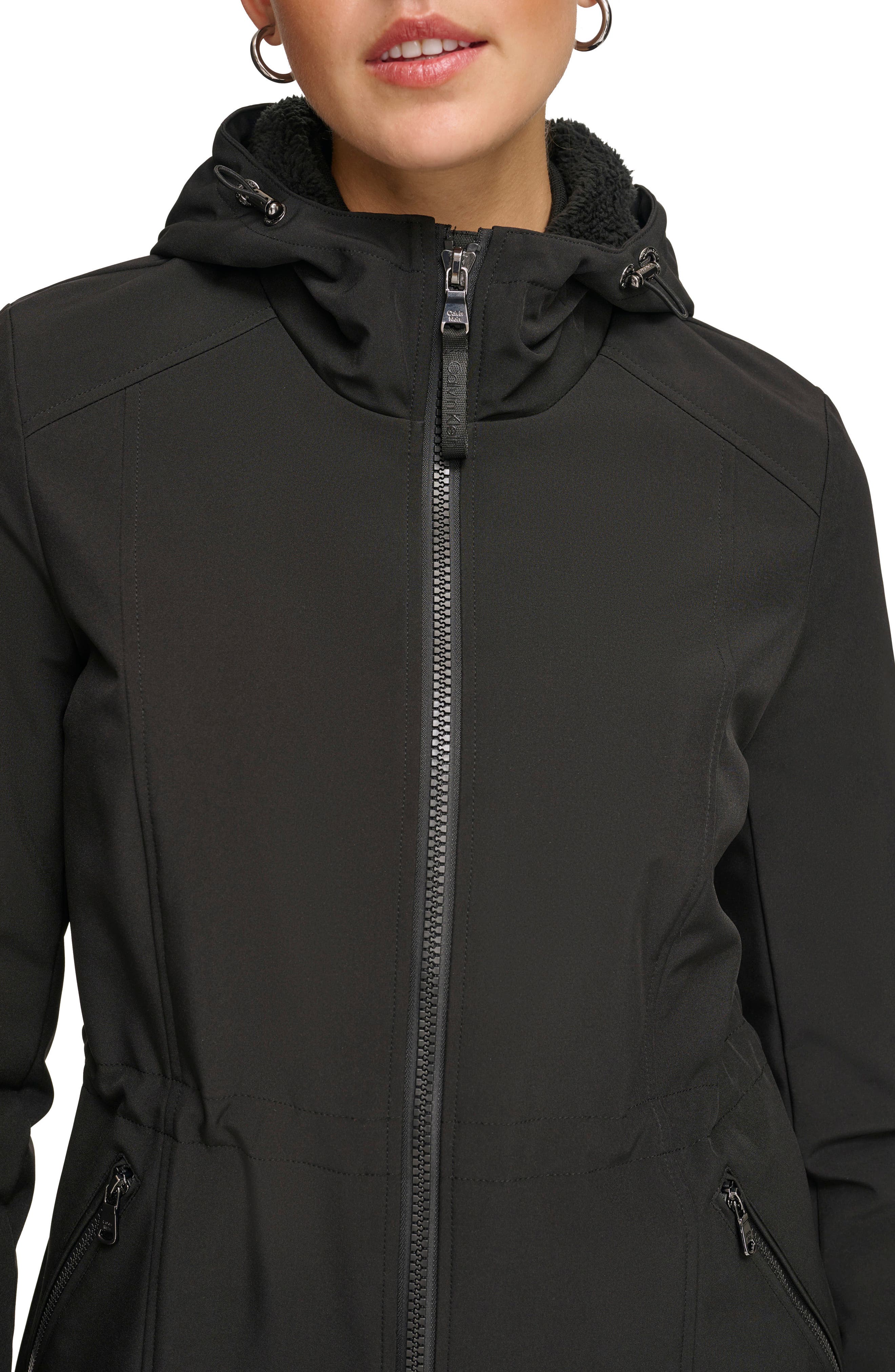 Calvin Klein High Pile Fleece Lined Softshell Jacket | Nordstromrack