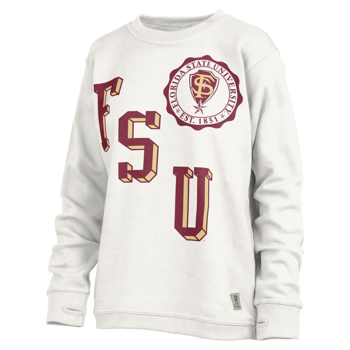 PRESSBOX Women's Pressbox White Florida State Seminoles Shoreline ...