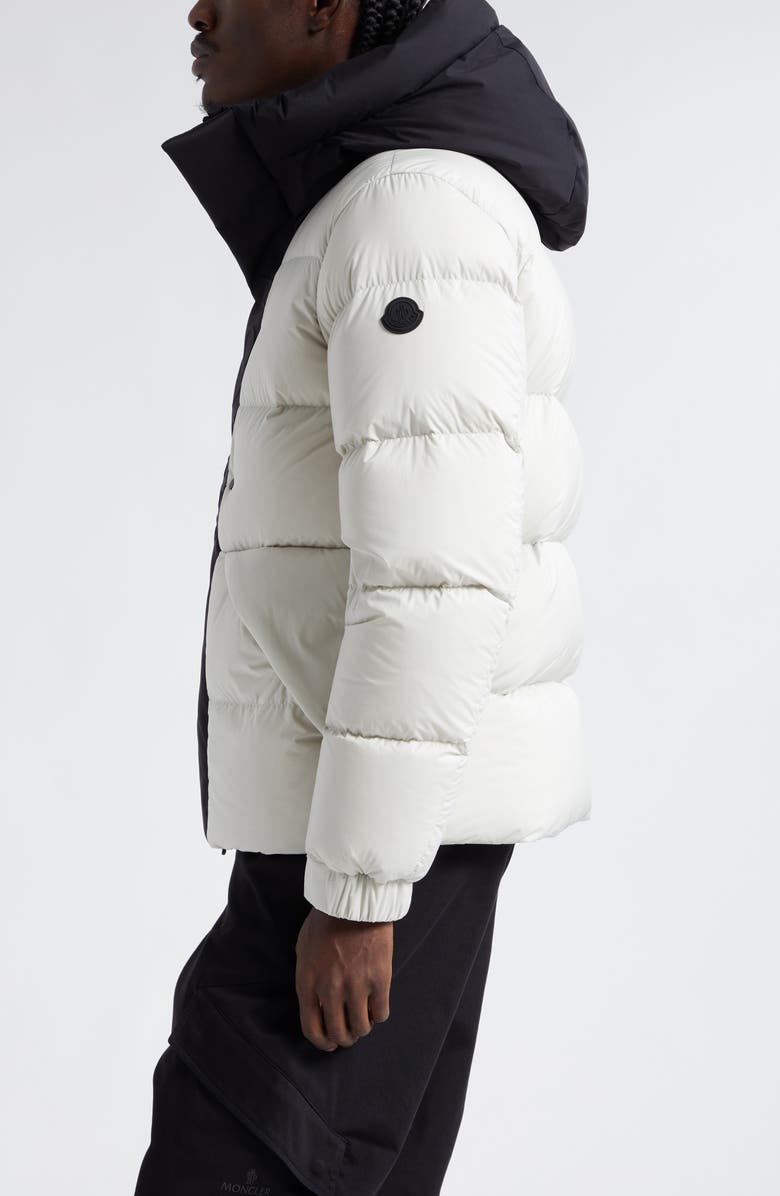 Moncler Madeira Colorblock Hooded Short Down Puffer Jacket | Nordstrom