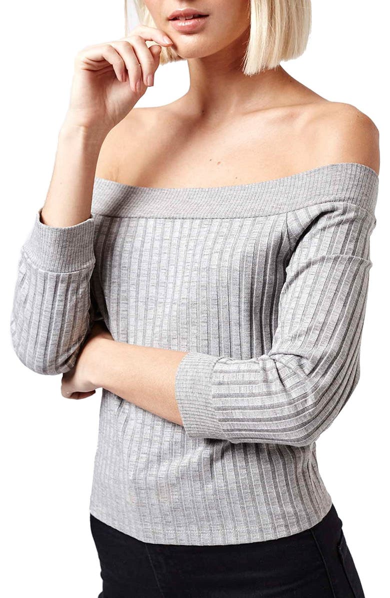 Topshop Bardot Off The Shoulder Top Nordstrom