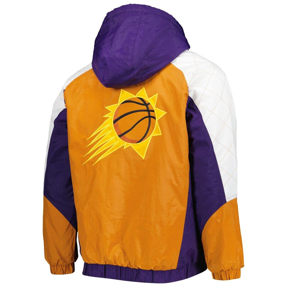 STARTER Men's Starter Purple Phoenix Suns Body Check Raglan Hoodie Half ...