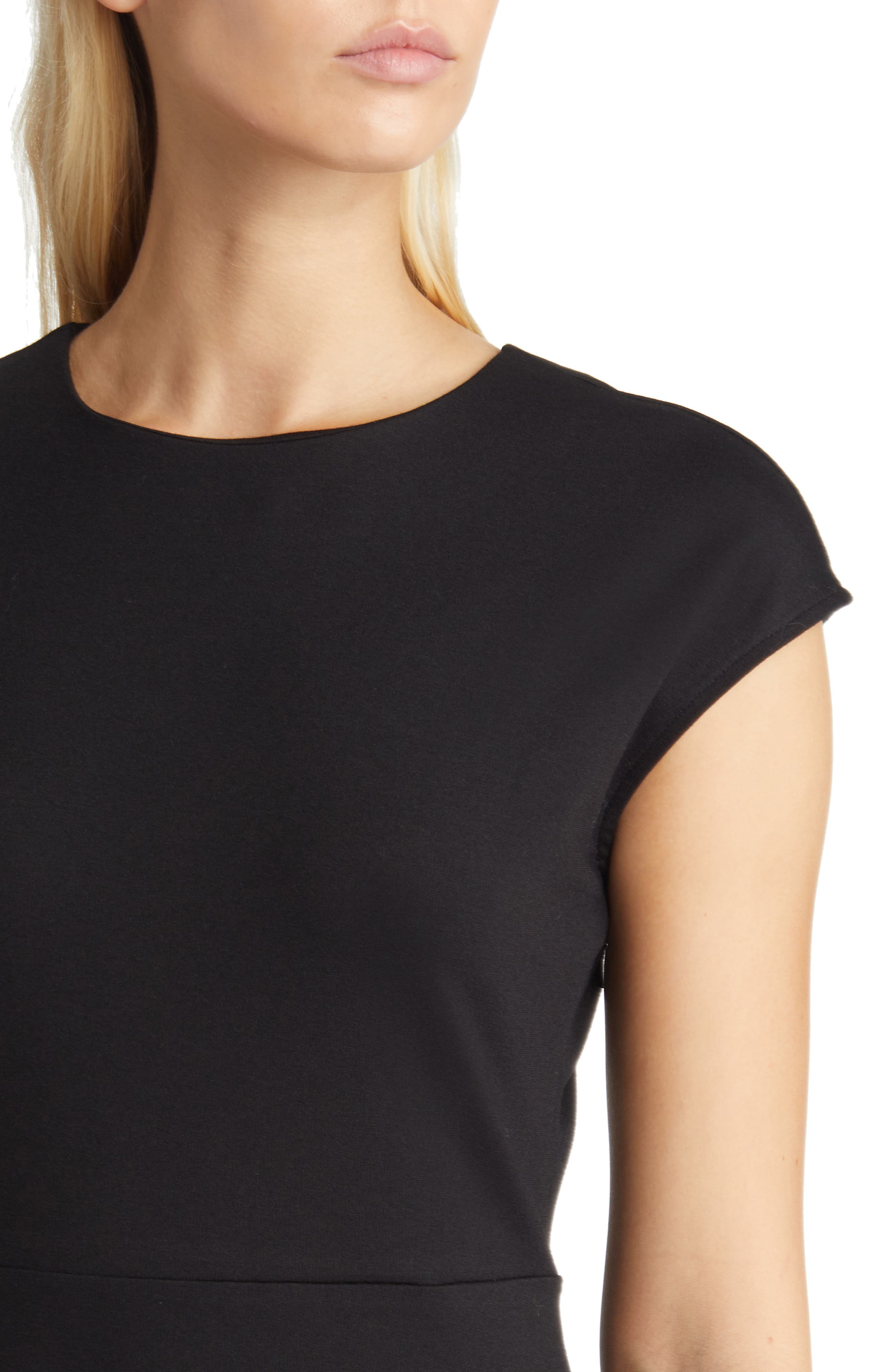 Nordstrom Cap Sleeve Front Slit Knit Dress | Nordstrom